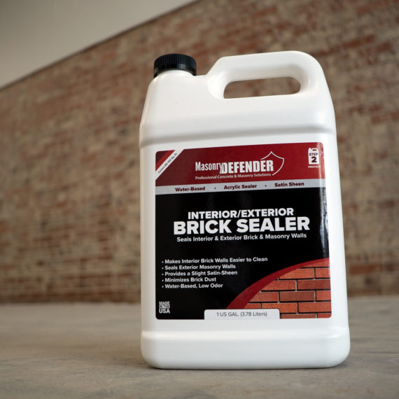 Water-Resistant Interior/Exterior Brick Sealer - Masonry Defender