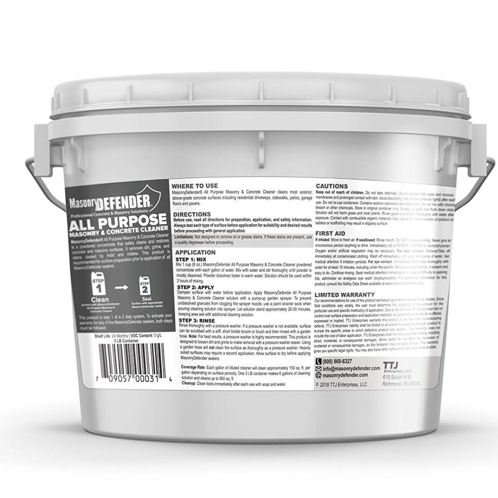 All Purpose Masonry and Concrete Cleaner - Masonry Defender